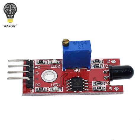 Wavgat Ky 026 Flame Sensor Module Ir Sensor Detector For Temperature Detecting Suitable For