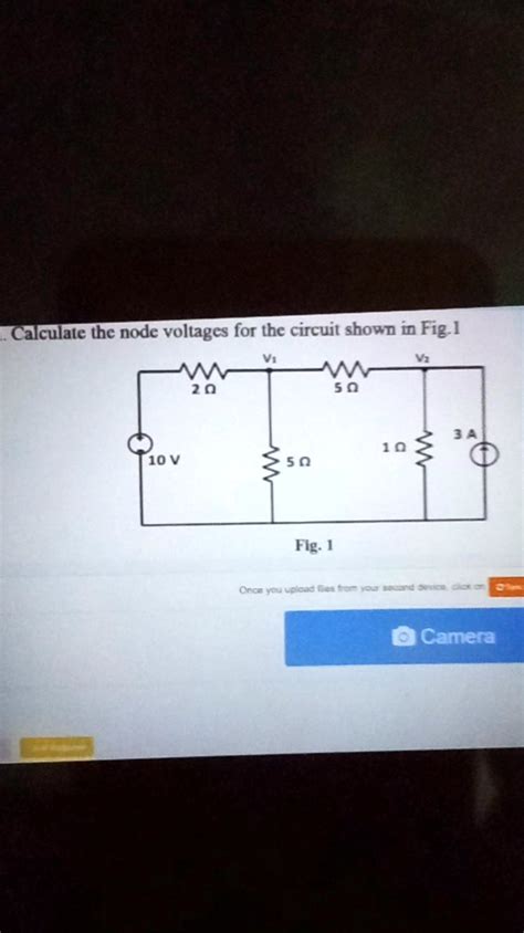 Solved Calculate Node Voltage For The Circuit Shown Calculate The