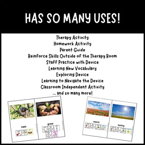 Spring Proloquo2go Practice Books Proloquo2go Activity Book Tpt