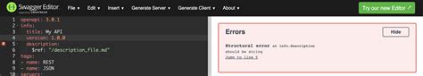 Ref In Description Is Not Supported By OpenAPI Spec Issue 2328