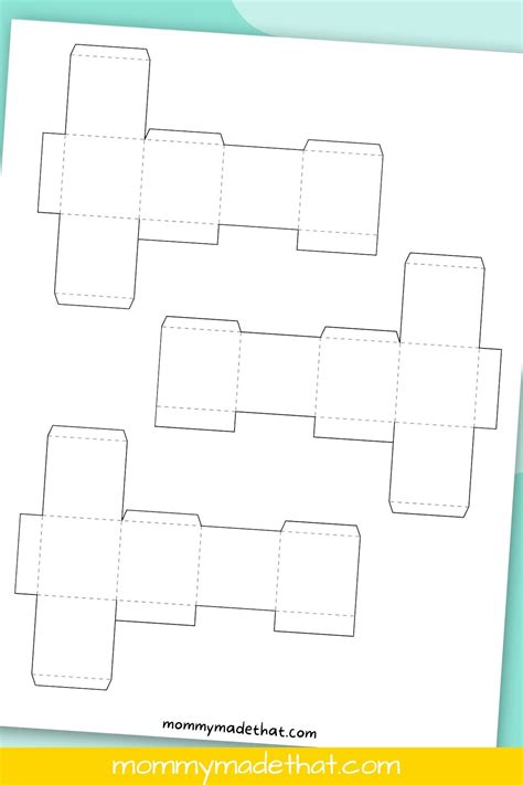 Cube Cut Out Template Free