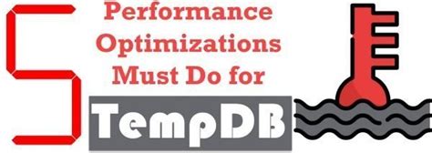 Sql Server 5 Performance Optimizations Must Do For Tempdb Sql Authority With Pinal Dave