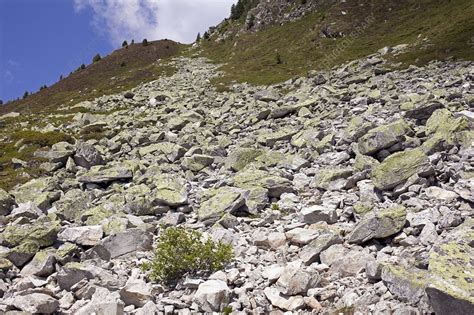 scree slope stock image c014 9418 science photo library