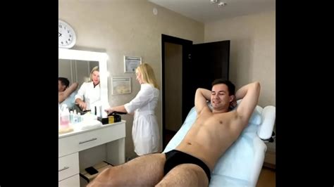 An Example Of Male Torso Waxing For A Young Guy Andfull On Redand