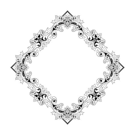 Classic Line Ornament Premium Photo