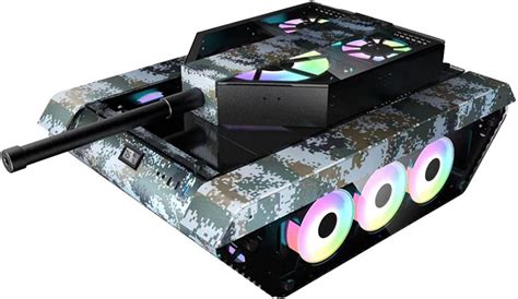 Liqiang Datorchassi Atx Spelchassi I Form Av Stridsvagn Stödjer E