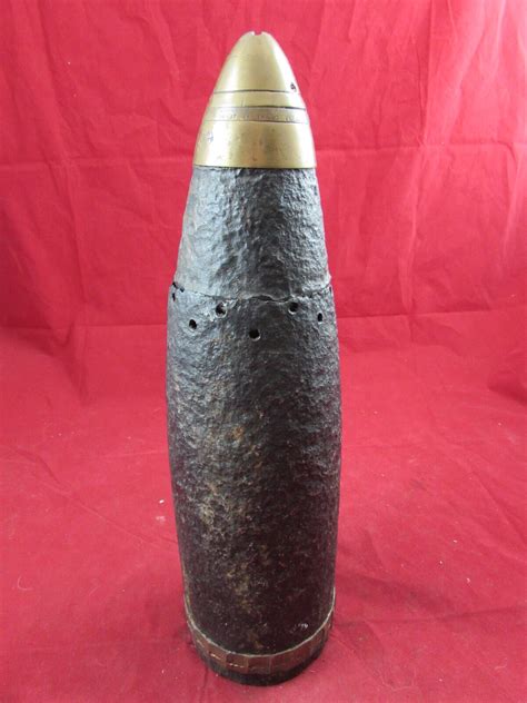 Ww1 British 60pdr Shrapnel Shell Antiqurio Antiques
