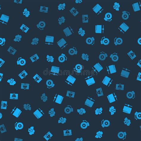 Set Cloud Computing Lock Ftp Folder Ringing Alarm Bell And Laptop