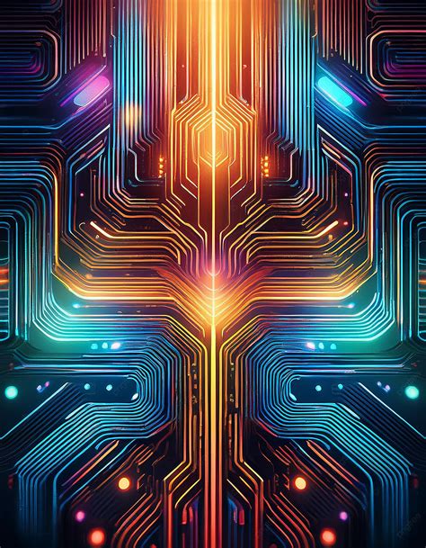 Abstract Neon Circuit Board Background Wallpaper Image For Free Download Pngtree