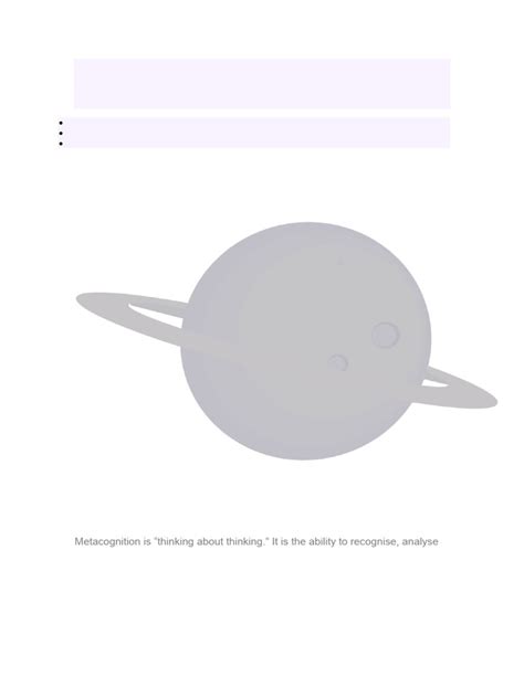 40understanding Metacognition And Its Role In Mathematics Pdf Metacognition Learning