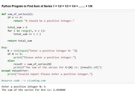 day 53 python program to find sum of series… python coding