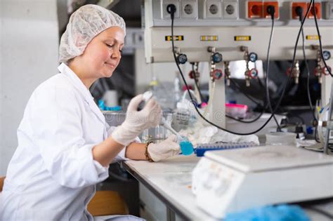 Young Adult Woman Lab Technician At Work Stock Image Image Of Female Chemical 272812179