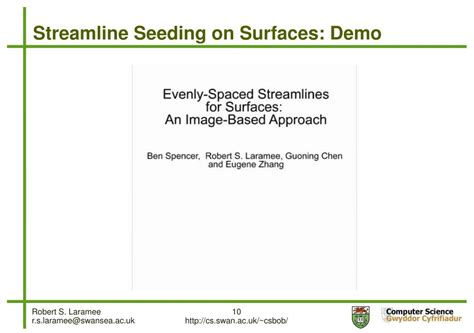 Ppt Glyph And Streamline Placement Algorithms For Cfd Simulation Data Powerpoint Presentation