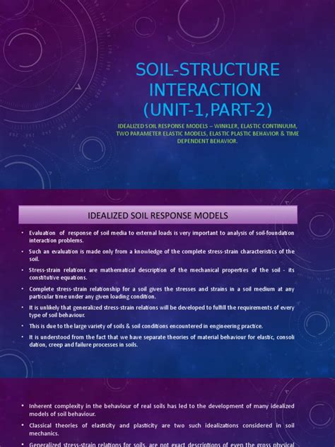 Soil Structure Interaction Pdf Linear Elasticity Elasticity Physics