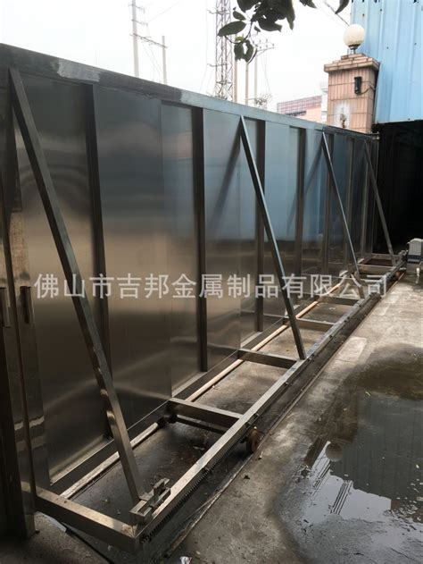 外贸不锈钢门 电动大门围墙电动移门 电动铁门 平移门 阿里巴巴