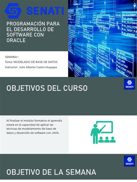 Programación Para El Desarrollo De Software Con Oracle Semana I Pdf Bases De Datos Base De