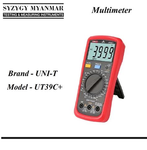 Uni T Ut39c Digital Multimeter 1000v 10a ±0 5 Mm