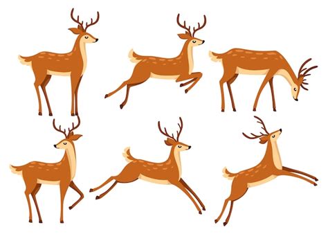Deer Running Vector