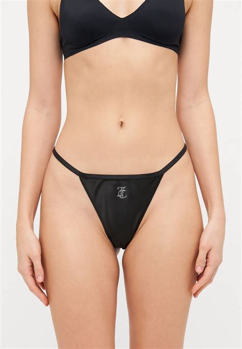 Juicy Couture Charm Thong Thong Black Zalandoie