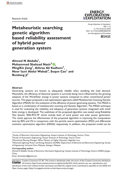 Pdf Metaheuristic Searching Genetic Algorithm Based Reliability