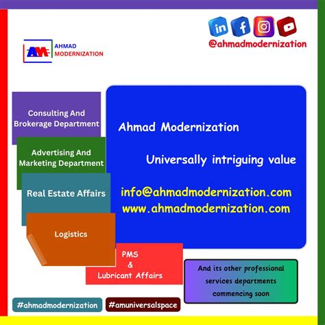 Ahmad Modernization On Linkedin Ahmadmodernization Amconsultingandbrokerage…