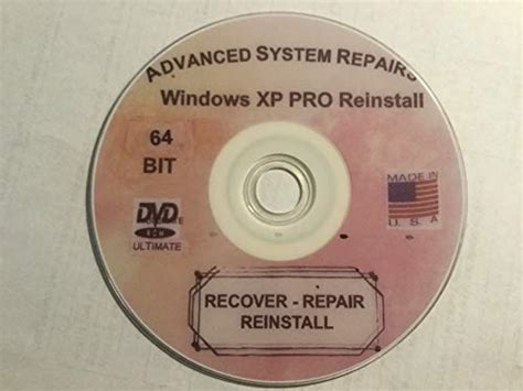Advanced System Repairs Compatible With Windows Xp Professional 64bit Reinstall Restore