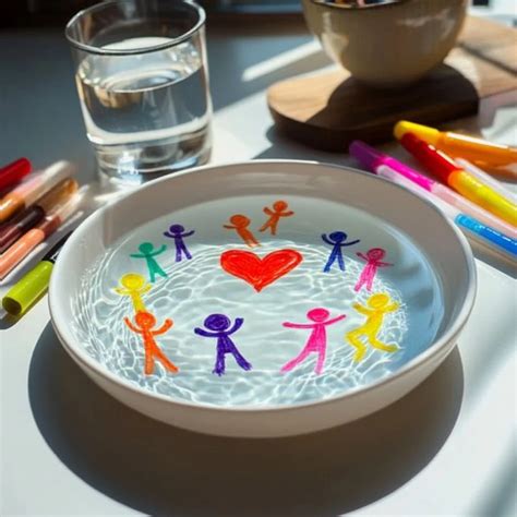 Floating Dry Erase Marker Science Experiment