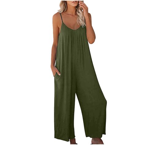 Army Lime Green Coveralls For Women Fall Summer Spandex Loose Fit