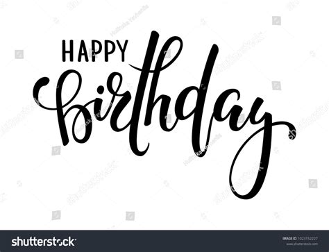 Calligraphy Happy Birthday