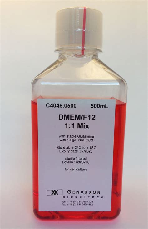 Dmemf12 11 Mix Mit Stabilem Glutamin 500 Ml