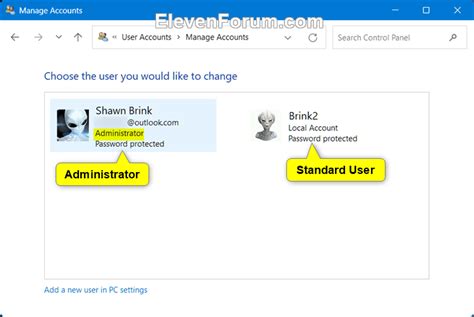 Check Account Is Administrator Or Standard User In Windows 11 Windows 11 Forum