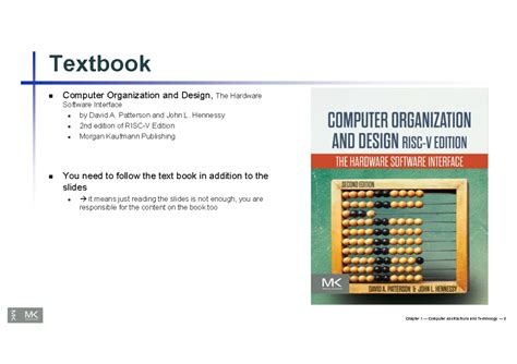 Comp Architecture Lecture Textbook Computer Organization And Design
