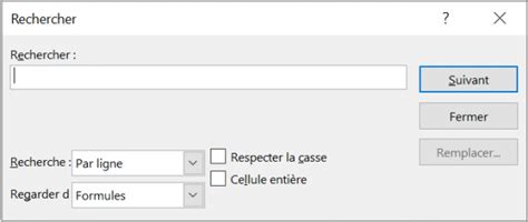 Macro pour appeler la boîte de dialogue de recherche Excel VBA