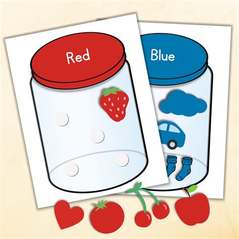 Color Matching Color Sorting Color Activity Learning Etsy