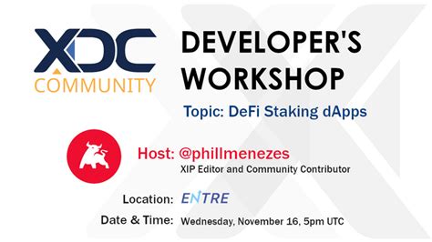 Developers Workshop 2 Defi Staking Dapp Developers Forum For Xinfin Xdc Network