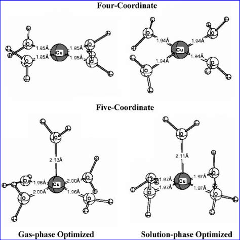 Molecular Structures Used In Computations Cartesian Coordinates Are Download Scientific
