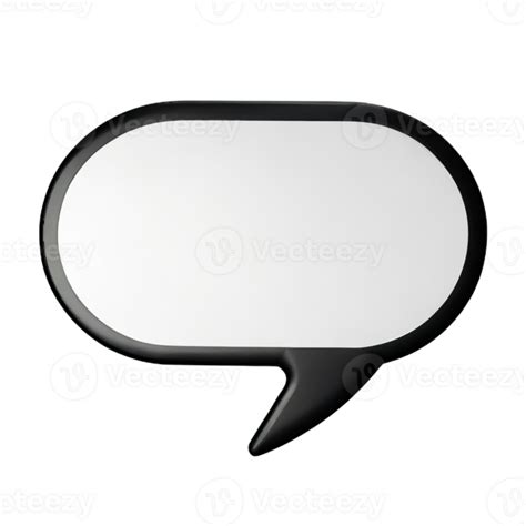 Speech Bubble Message Ai Generative 28885265 Png