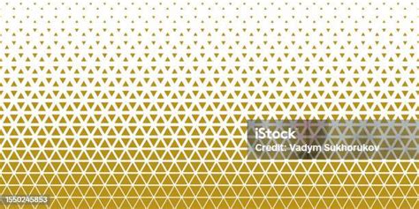 골드 화이트 하프톤 삼각형 패턴 추상적인 기하학적 그라데이션 배경 벡터 그림입니다 0명에 대한 스톡 벡터 아트 및 기타 이미지