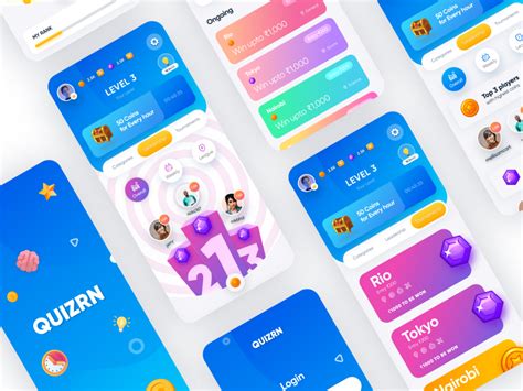 Mobile App Ui Quiz App By Joy S On Dribbble