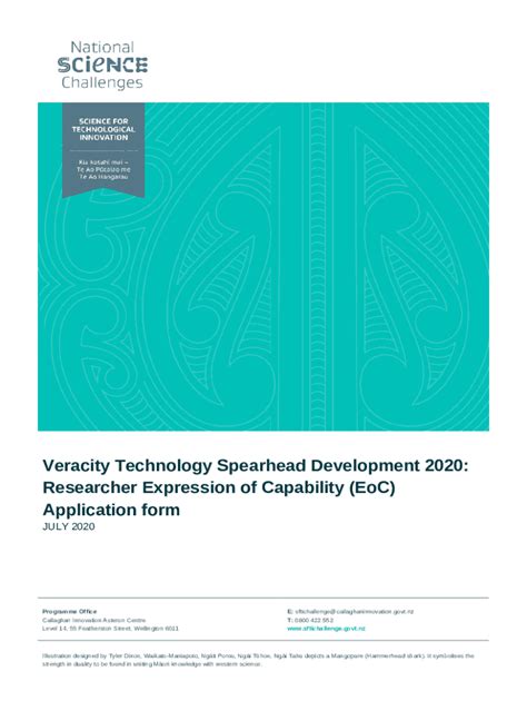 Researcher Expression Of Capability Eoc Application Doc Template
