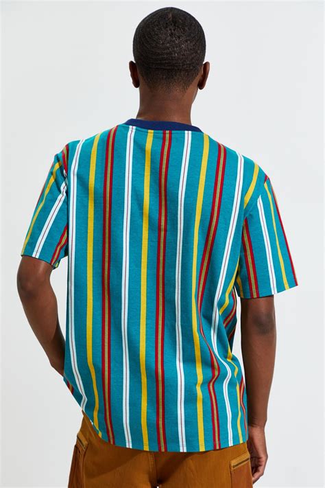 Guess 청록색 파티 스트라이프 티셔츠 어반 아웃피터스 코리아 청록색 스트라이프 티셔츠