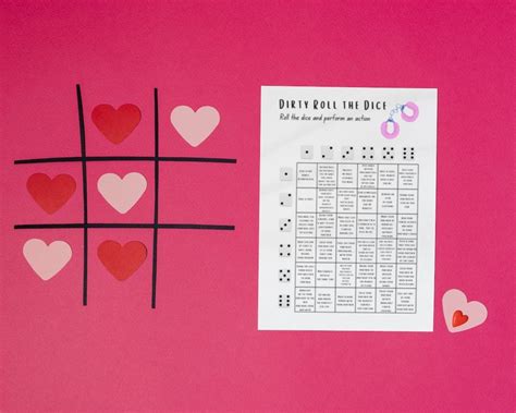 Dirty Roll The Dice Printable Couples Intimacy Foreplay Game For Perfect Date Night Printable