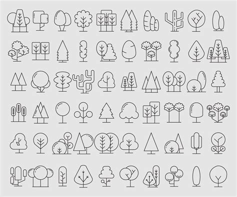 Tree Tree Svg Tree Icons Plant Garden Garden Svg Pine Etsy