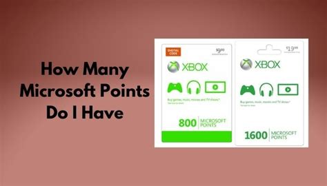 How Many Microsoft Points Do I Have Check Now