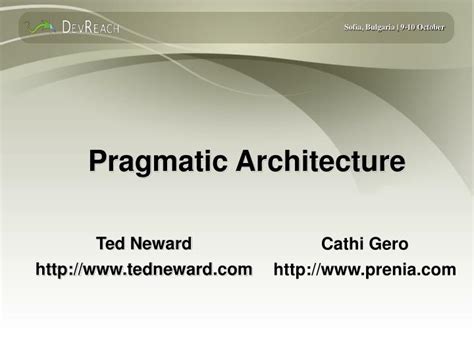 Ppt Pragmatic Architecture Powerpoint Presentation Free Download Id7099483