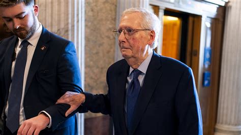 Sen Mitch Mcconnell Discharged From Hospital Will Work Remotely