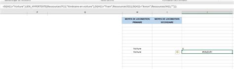 Xl 2016 Formule Si Lien Hypertexte Dans Une Autre Feuille Conception