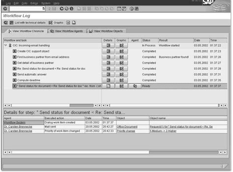 2 Workflow Log—chronicle In The Standard View