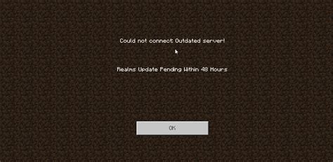 How To Update Your Minecraft Bedrock Realm Version Outdated Realm