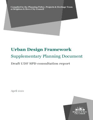 Fillable Online Urban Design Framework Supplementary Planning Fax Email Print PdfFiller
